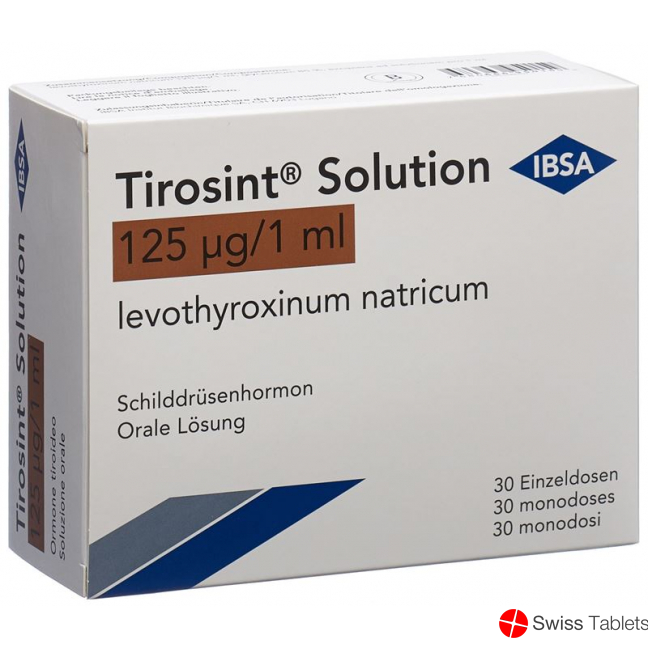 Tirosint Solution 125mcg 30 Ampullen 1ml