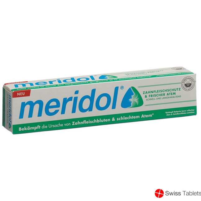 Buy online Meridol Frischer Atem Zahnpasta Tube 75ml at SWISS TABLETS