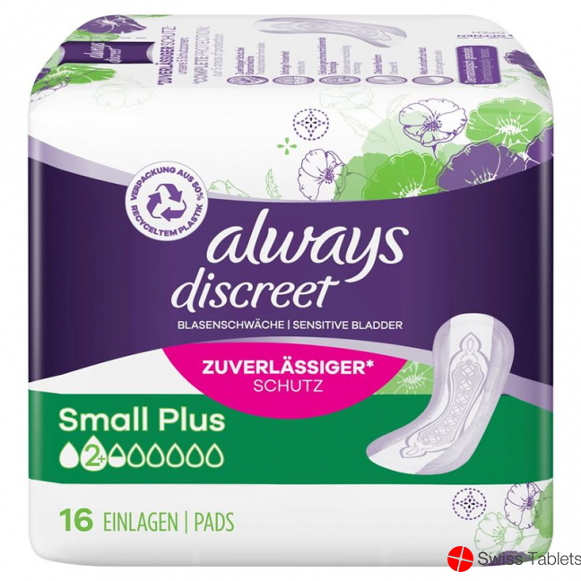 Buy online Always Discreet Incontinence Small Plus 16 pieces at SWISS ...