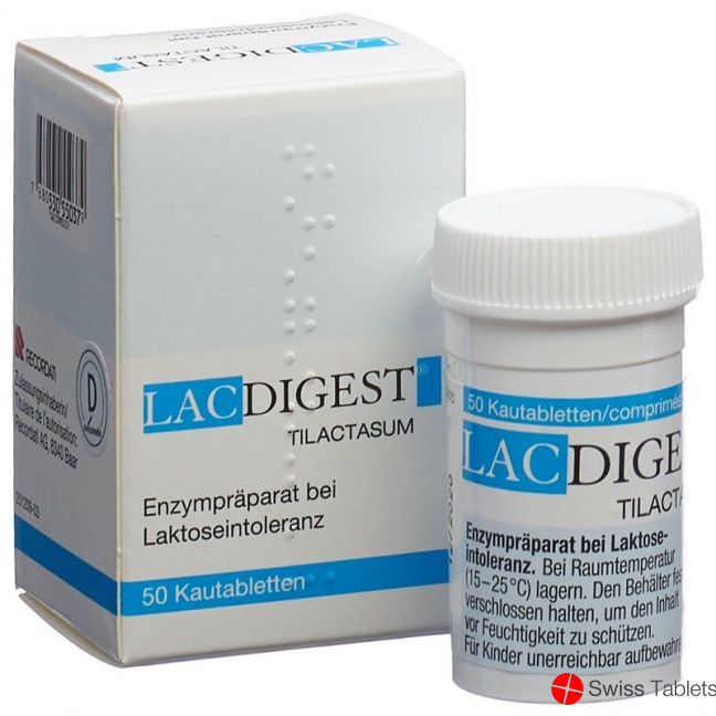 Lacdigest chewable tablets 50 pieces buy online | Swiss-tablets
