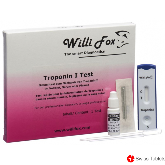 Willi Fox Troponin I Test at SWISS TABLETS