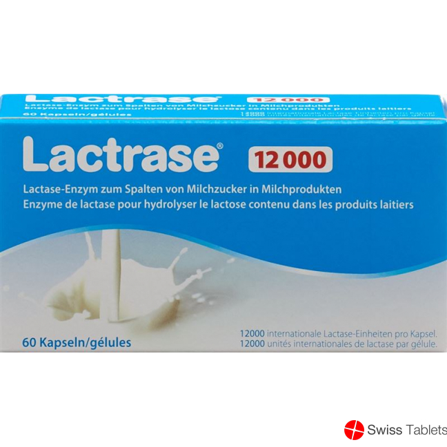 Buy online Lactrase Kapseln 12000 60 Stück at SWISS TABLETS