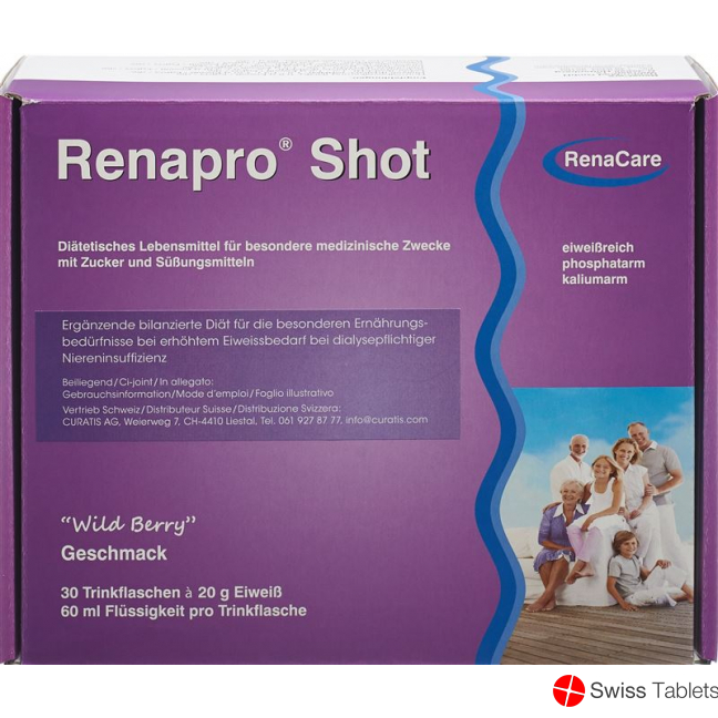 Renapro shot 30 drinking bottles 60 ml at SWISS TABLETS